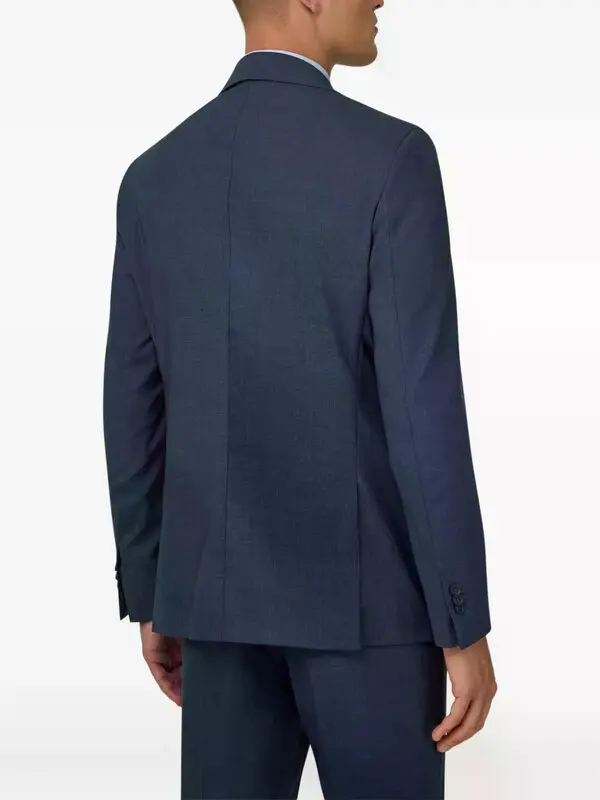 Boggi Milano Single-breasted Blazer - Blue