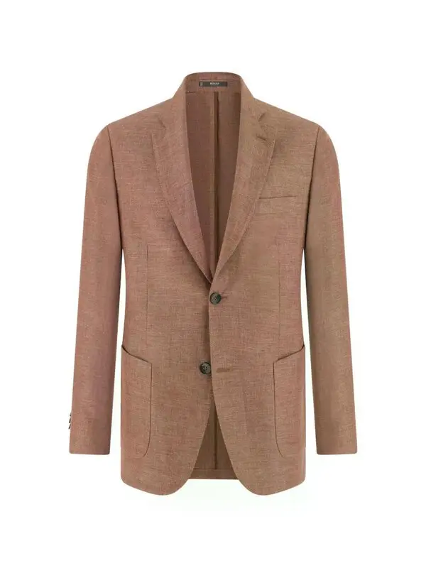 Boggi Milano Single-breasted Linen Blazer