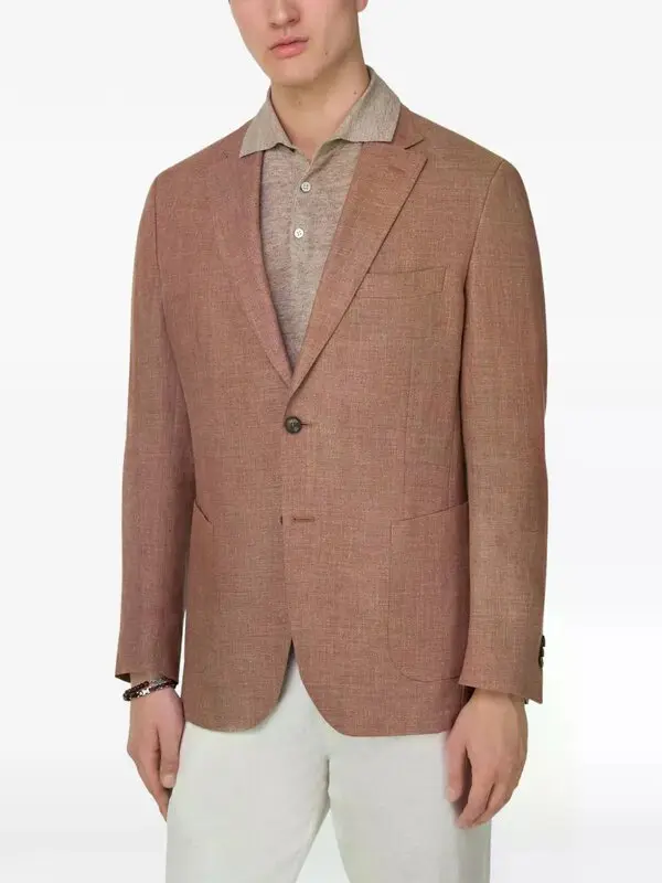Boggi Milano Single-breasted Linen Blazer