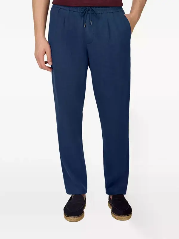 Boggi Milano City Linen Trousers
