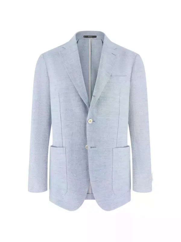 Boggi Milano Single-breasted Blazer - Blue