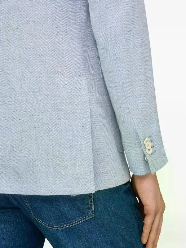 Boggi Milano Single-breasted Blazer - Blue
