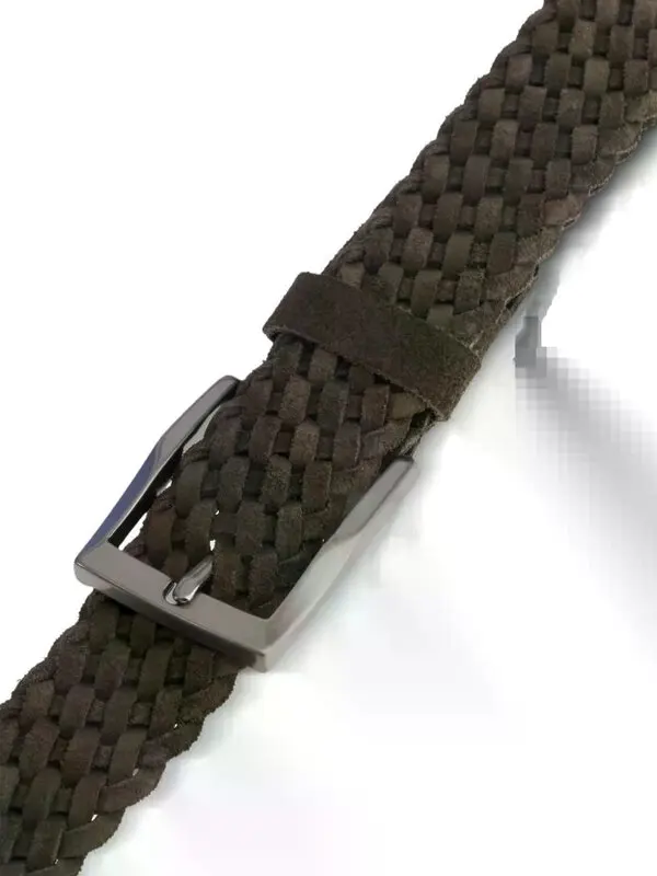 Boggi Milano Woven Suede Belt