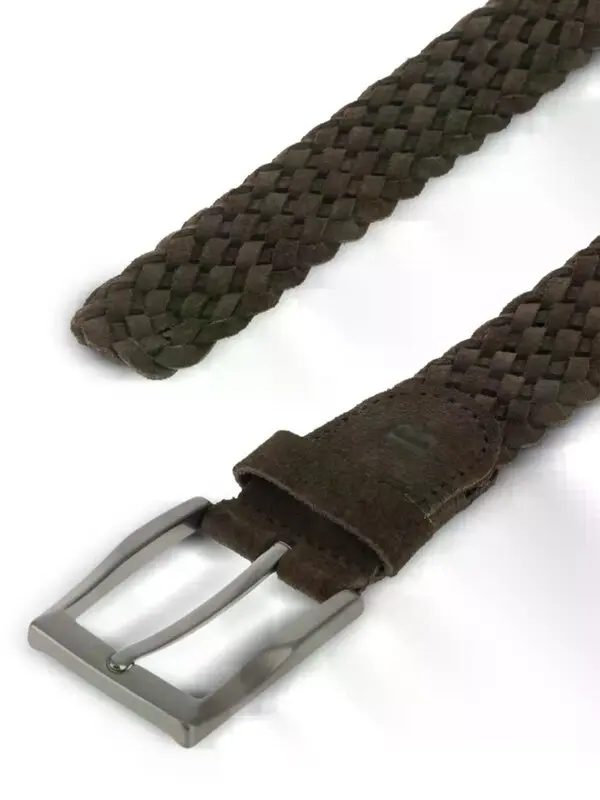 Boggi Milano Woven Suede Belt