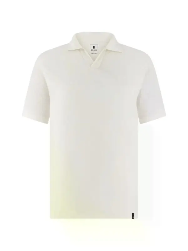 Boggi Milano Stretch Linen Jersey Polo Shirt