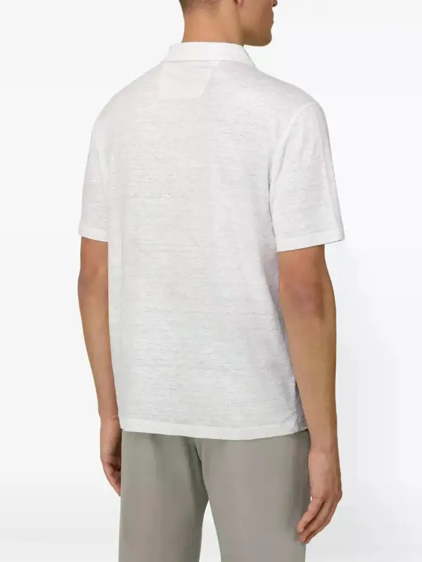 Boggi Milano Stretch Linen Jersey Polo Shirt