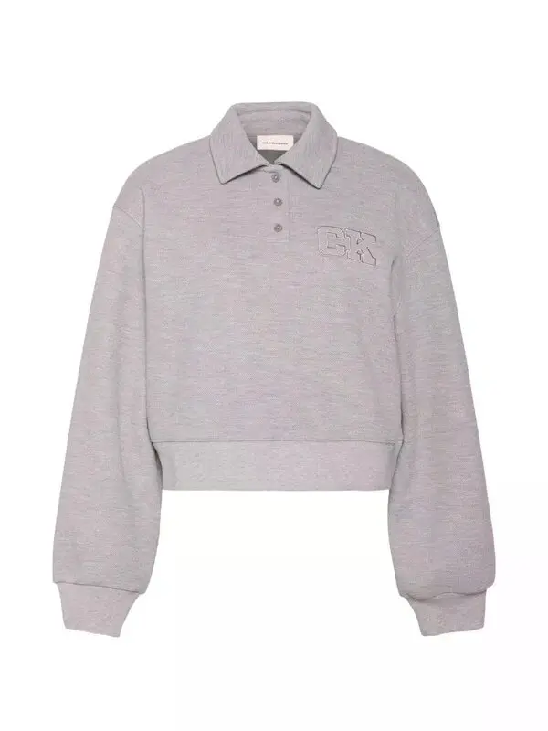 Calvin Klein Buttoned Logo-detail Polo Shirt