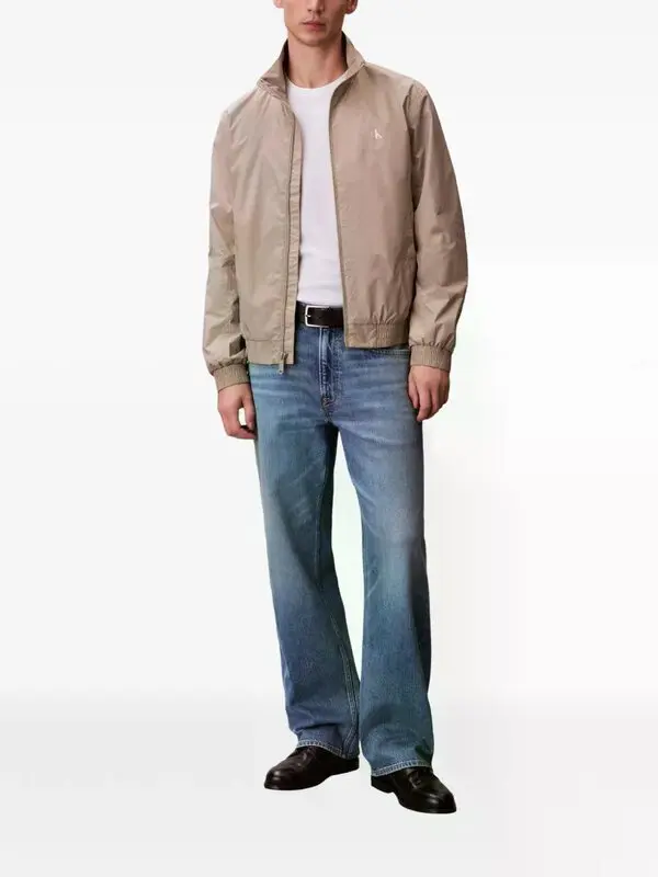 Calvin Klein Lightweight Zip-up Jacket - Neutrals