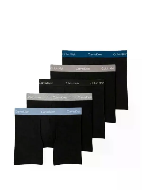 Calvin Klein Logo-waistband Boxers - Black