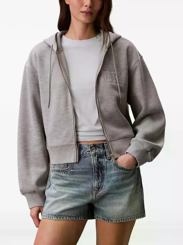 Calvin Klein Zip-up Cropped Hoodie