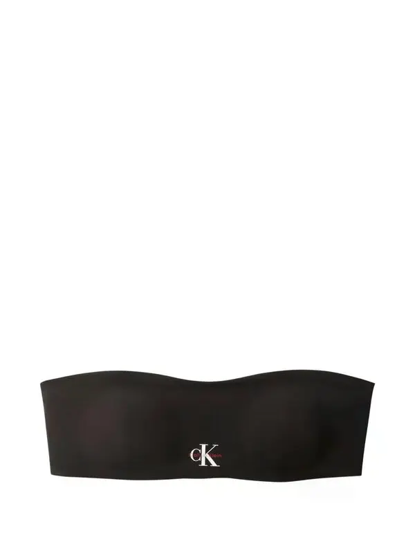 Calvin Klein Bandeau Tie-back Bikini Top - Black
