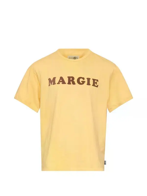 MAISON MARGIELA Jersey T-shirt - Yellow