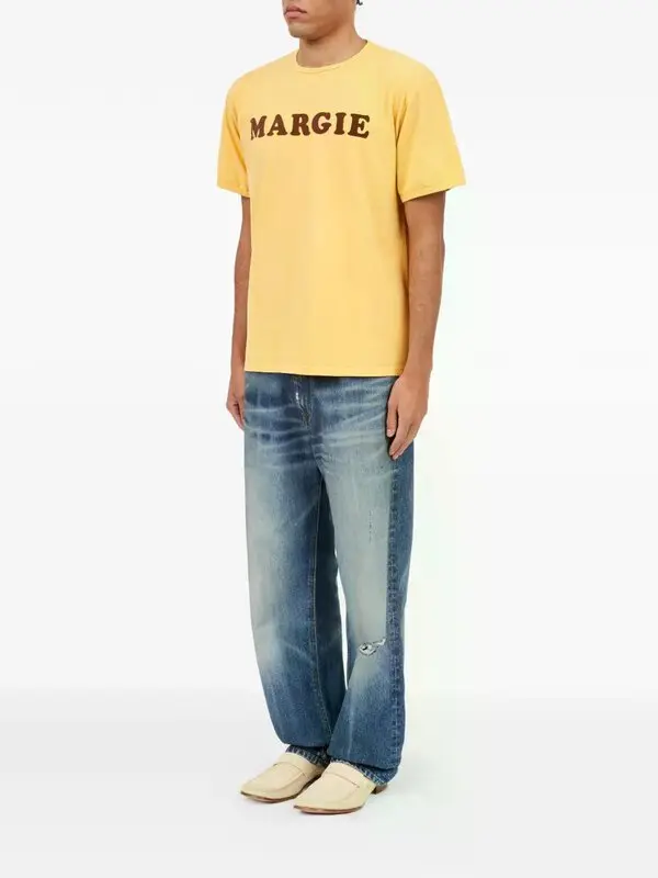 MAISON MARGIELA Jersey T-shirt - Yellow