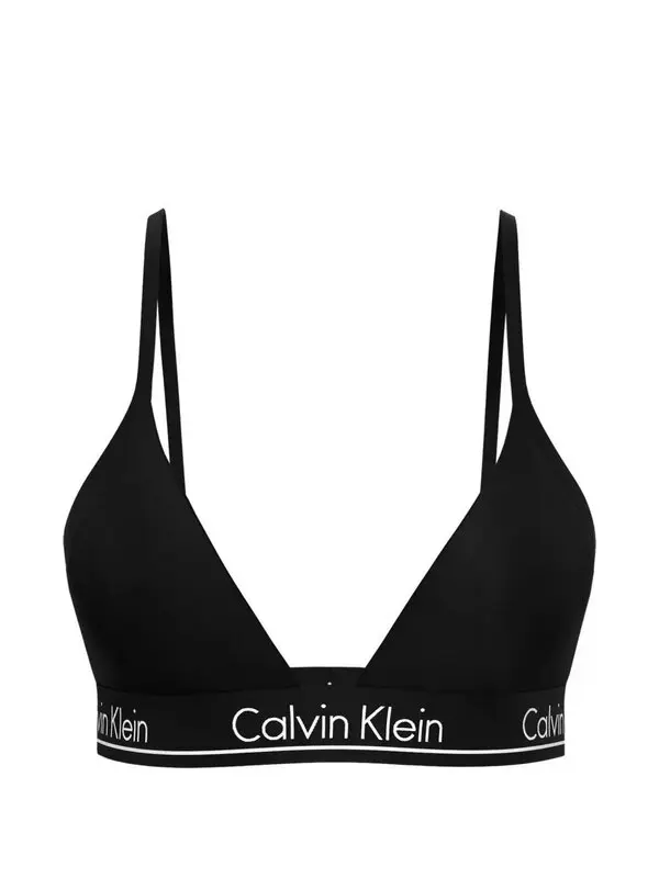 Calvin Klein Logo Bikini Top - Black