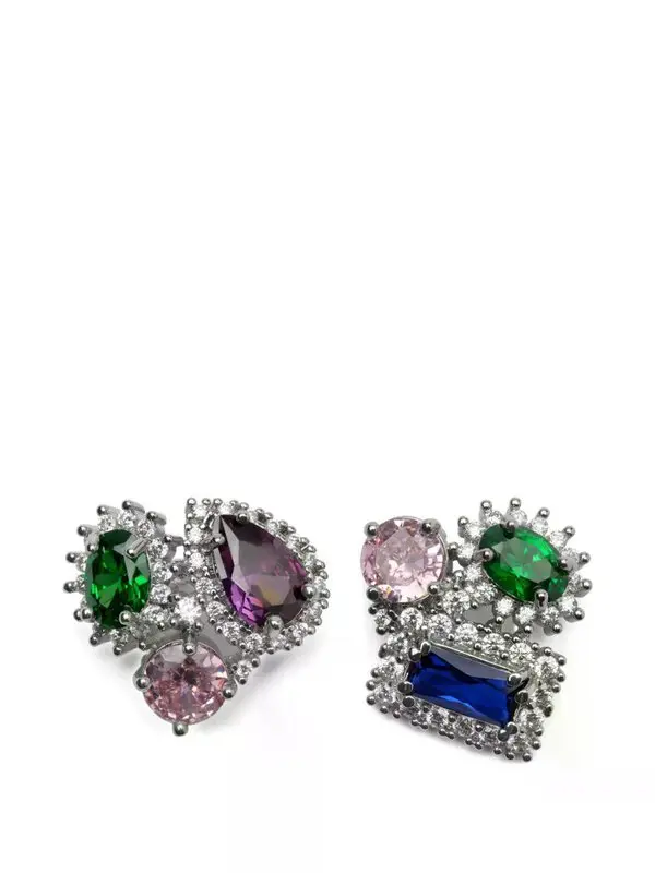 MAISON MARGIELA Cluster Stud Earrings - Silver