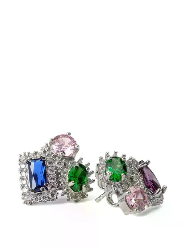 MAISON MARGIELA Cluster Stud Earrings - Silver