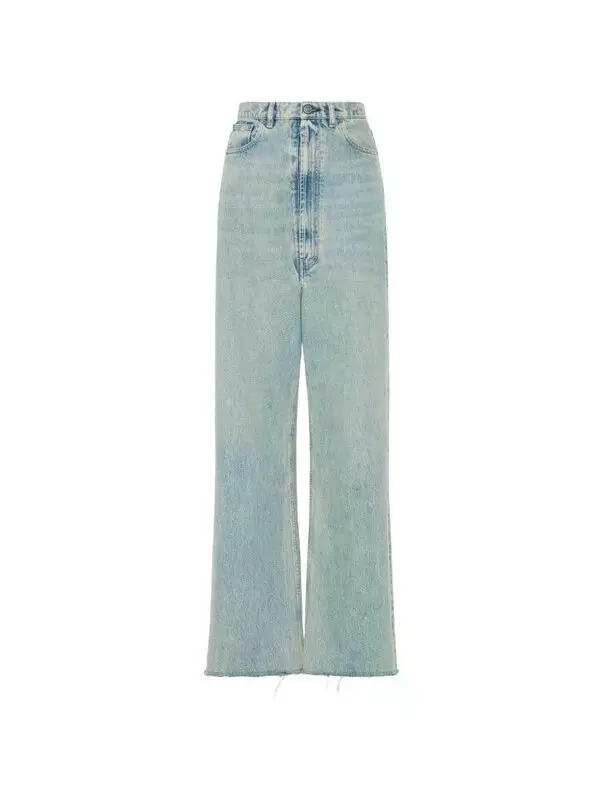 MAISON MARGIELA Raw-cut Wide-leg Denim Jeans - Blue