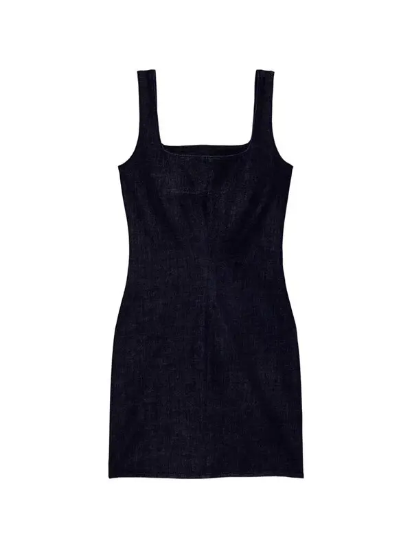 Calvin Klein Square-neck Mini Dress - Blue