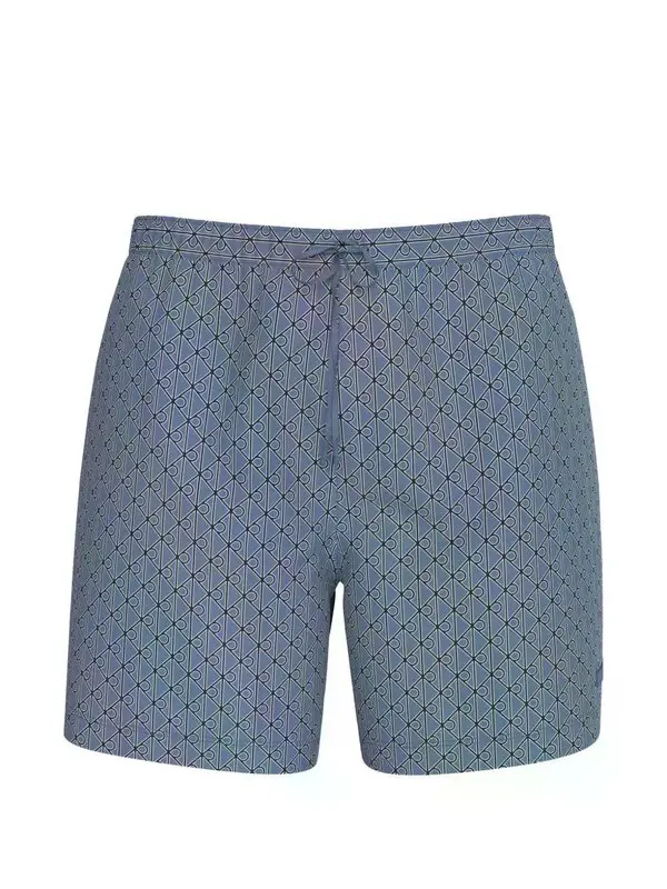 Calvin Klein Geometric Swim Shorts - Blue