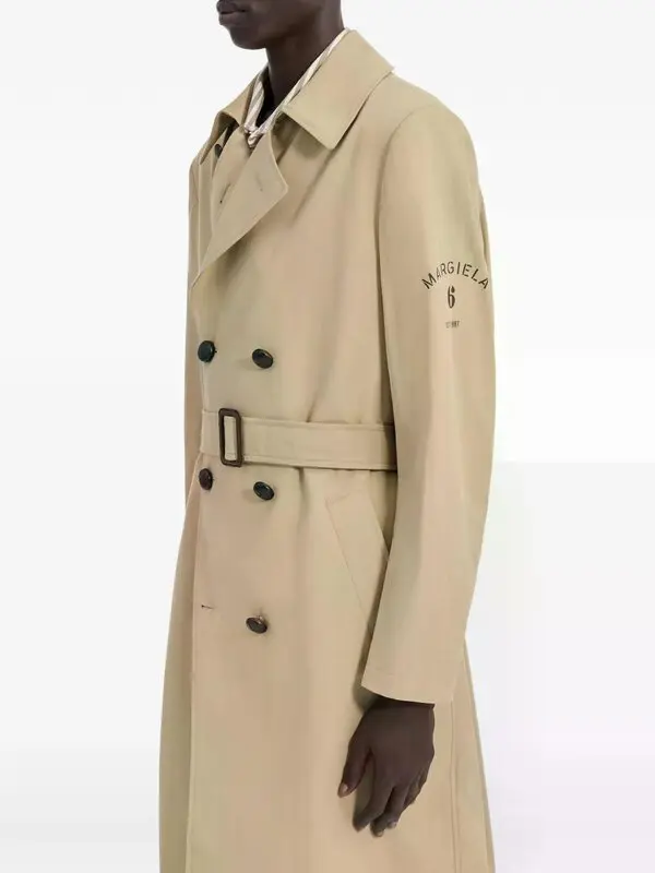 MAISON MARGIELA Cotton Trench Coat - Neutrals