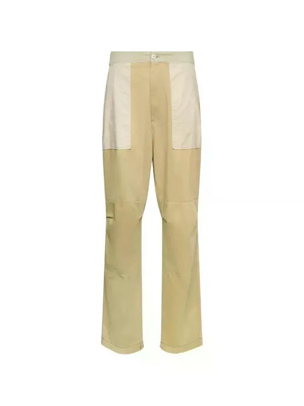 MAISON MARGIELA Paneled Cotton Trousers - Neutrals