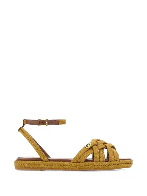 Valentino Garavani Vlogo Raffia Sandals