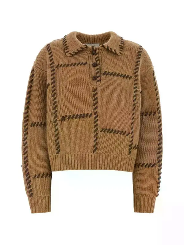 FRAME Buttoned Polo Top