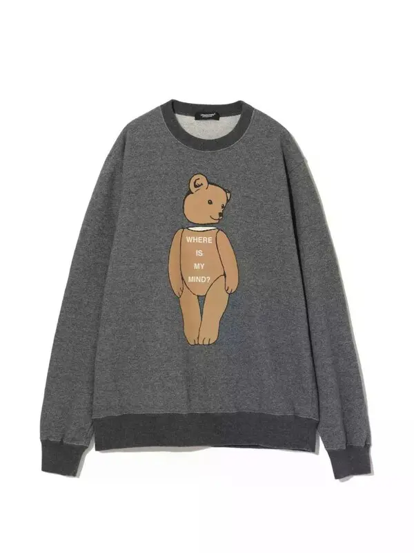 Undercover Teddy-print Sweatshirt - Grey