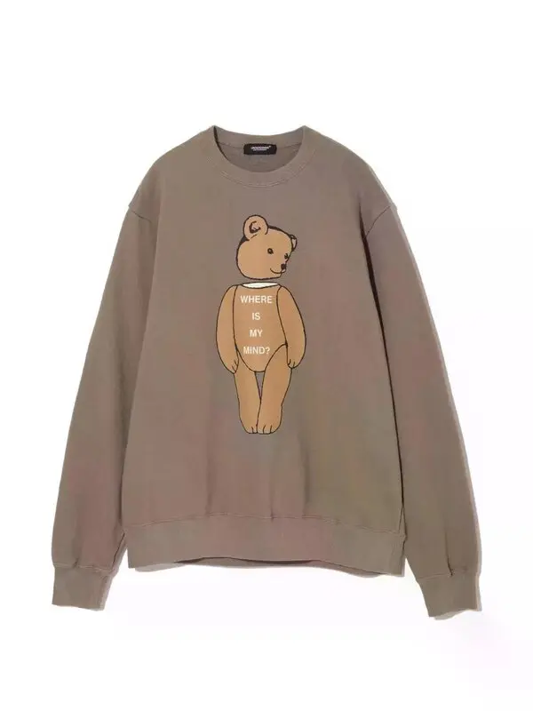 Undercover Teddy-print Sweatshirt - Brown