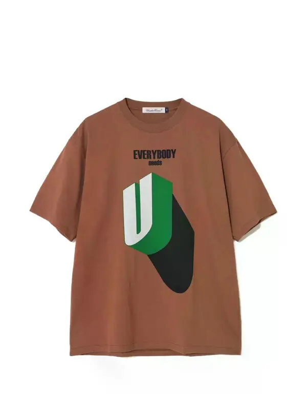 Undercover Printed T-shirt - Brown