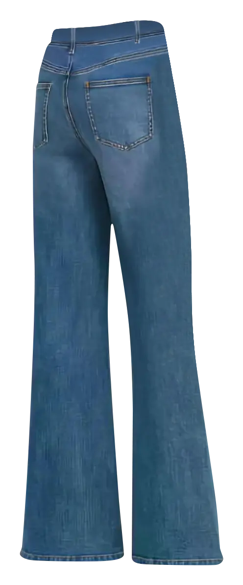 SELF-PORTRAIT High-waist Flared Jeans