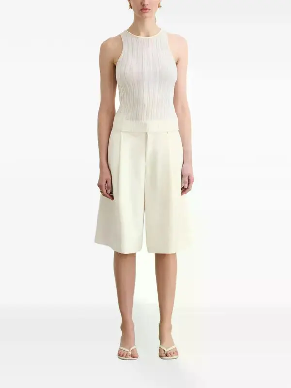 TOCCIN Nina Belted Culotte Shorts