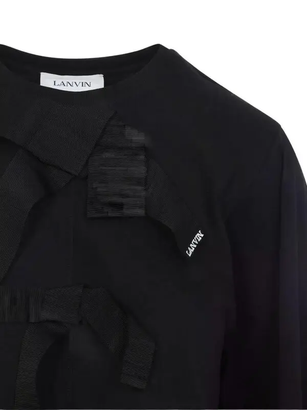 LANVIN Bow Long-sleeve Top