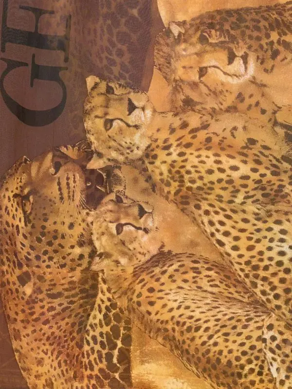 Gianfranco Ferre Chita-print Silk Scarf