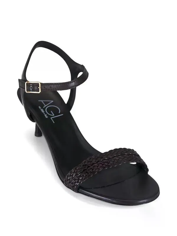 Agl Gioia Braided-strap Sandals - Brown