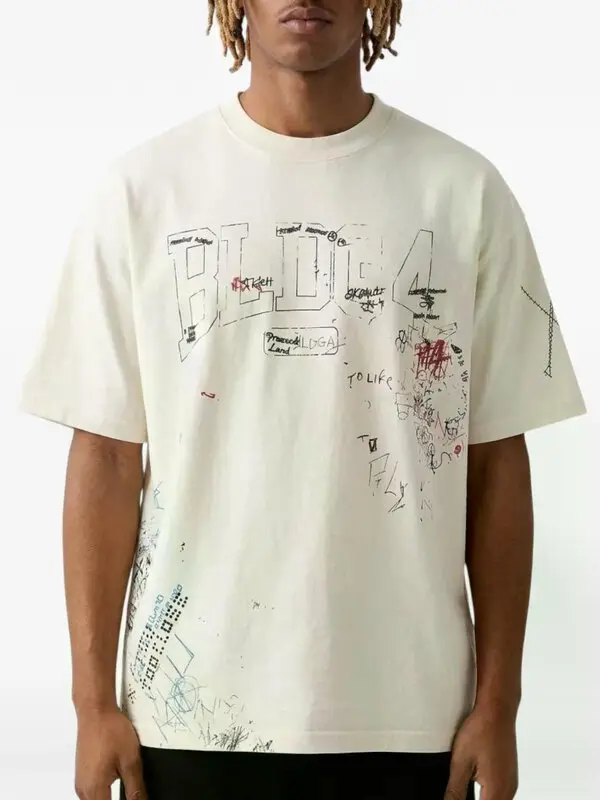 BLDG4 Graphic-print T-shirt - Neutrals