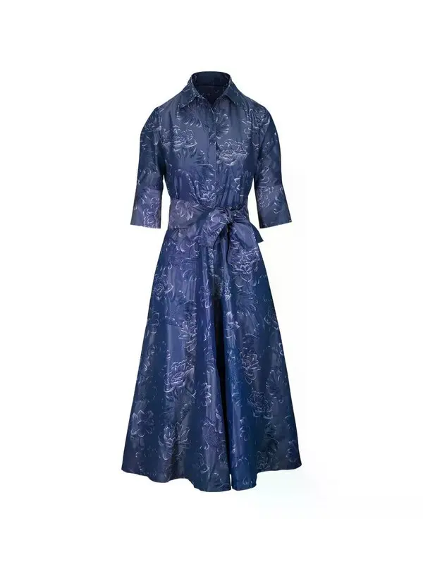 SARA ROKA Floral-pattern Shirt Dress