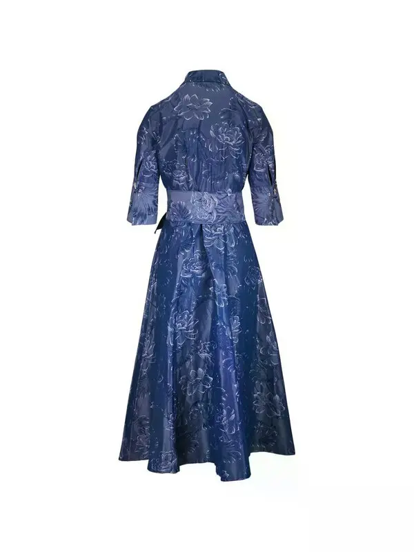 SARA ROKA Floral-pattern Shirt Dress