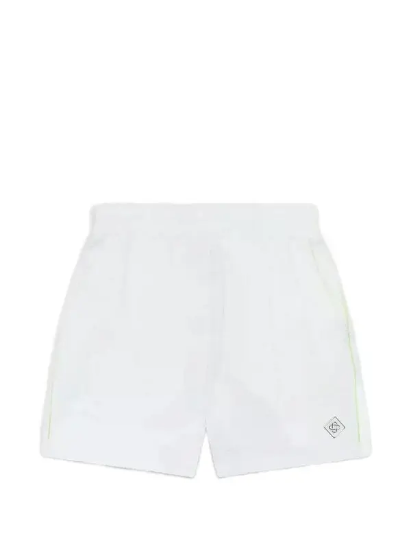 Casablanca Monogram-detail Shorts - White