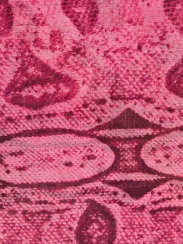 Gucci Snake-print Chiffon Scarf