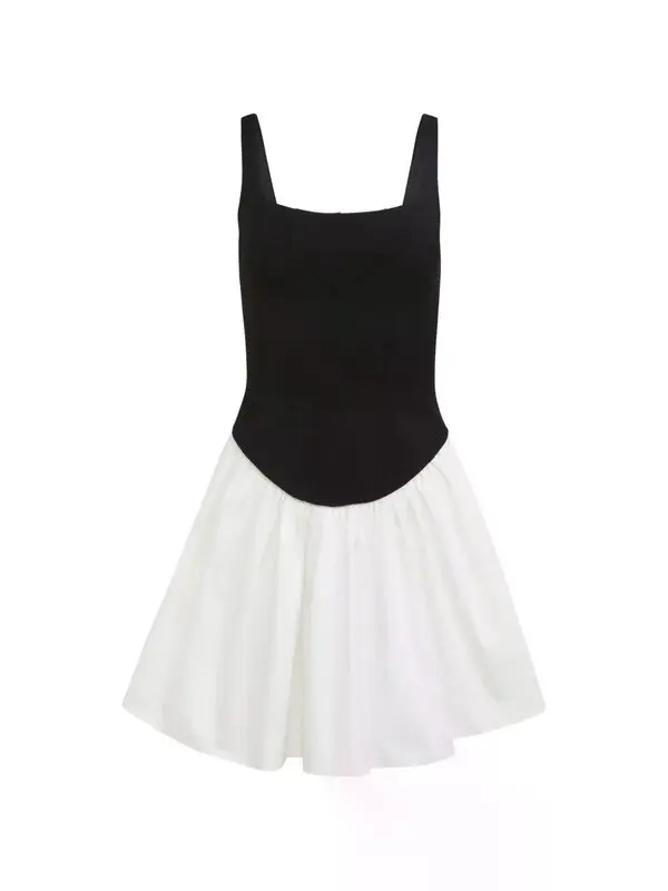 TOCCIN Felicie Drop Waist Mini Dress - White
