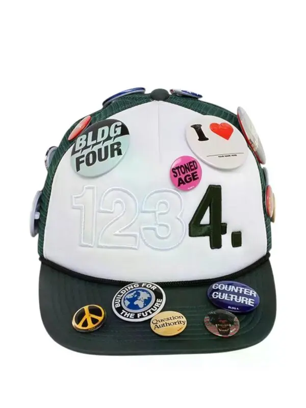 BLDG4 Pins-embellishment Baseball Cap - Green