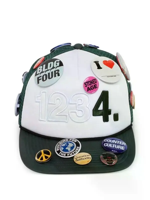 BLDG4 Pins-embellishment Baseball Cap - Green