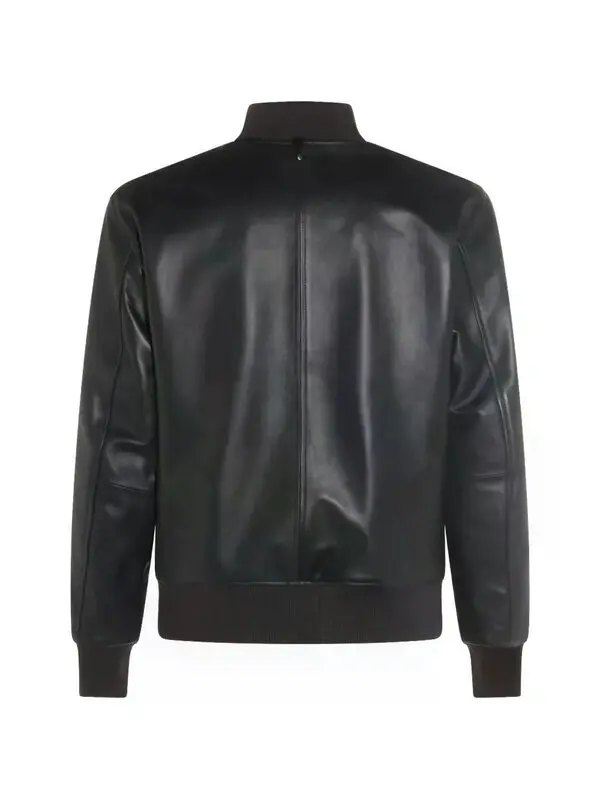 Mackage Reversible Leather Bomber Jacket - Black