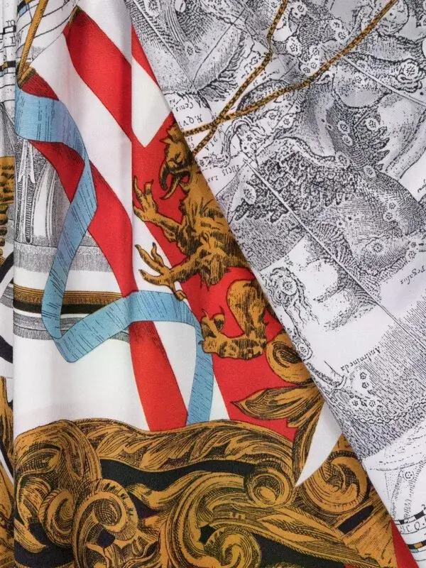 Gianfranco Ferre Printed Silk Scarf