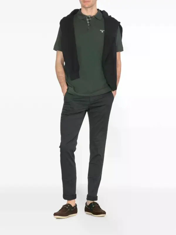 Barbour Embroidered-logo Polo Shirt - Green