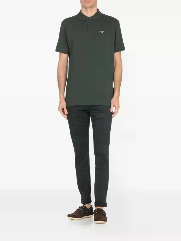 Barbour Embroidered-logo Polo Shirt - Green