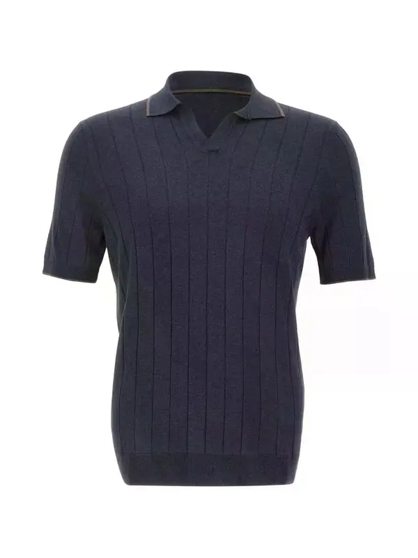 GRAN SASSO Ribbed T-shirt - Blue