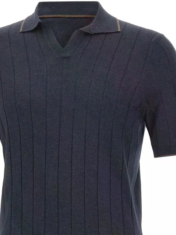 GRAN SASSO Ribbed T-shirt - Blue