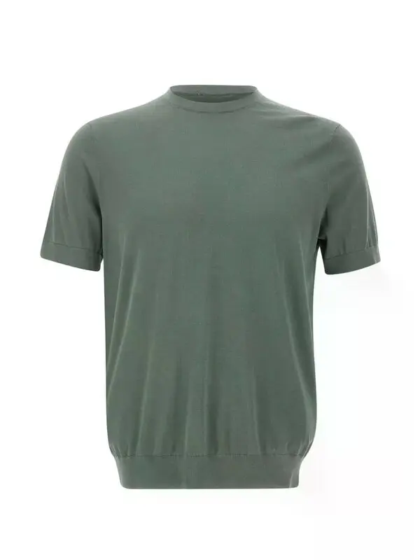 DIKTAT Short-sleeve Crew-neck Sweater - Green